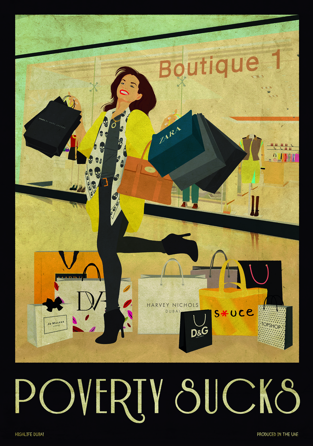 Meet the Artist: Clare Napper, the Creator of “Highlife Dubai” Vintage ...