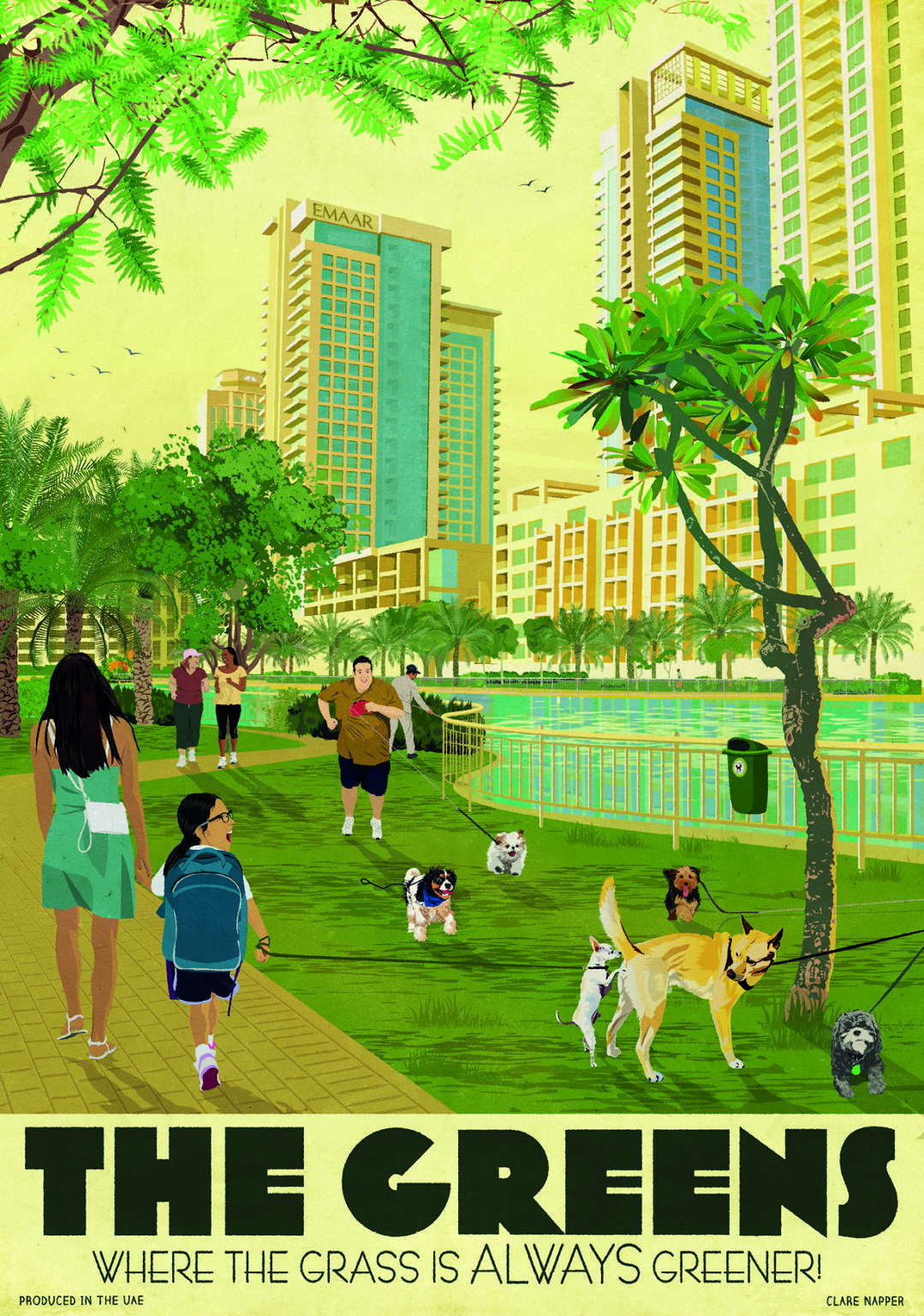 Meet the Artist: Clare Napper, the Creator of “Highlife Dubai” Vintage ...